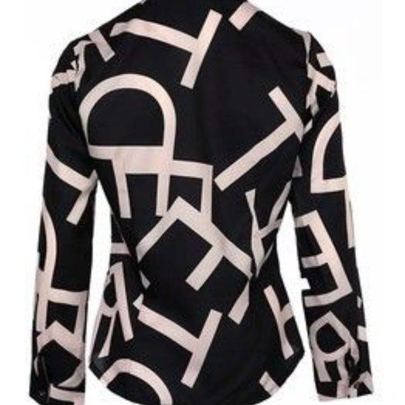 Malabay | Tops | Alphabet Blouse | Poshmark